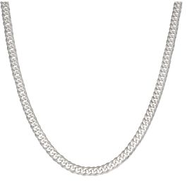 New Sterling Silver 24" Double Curb Chain Necklace